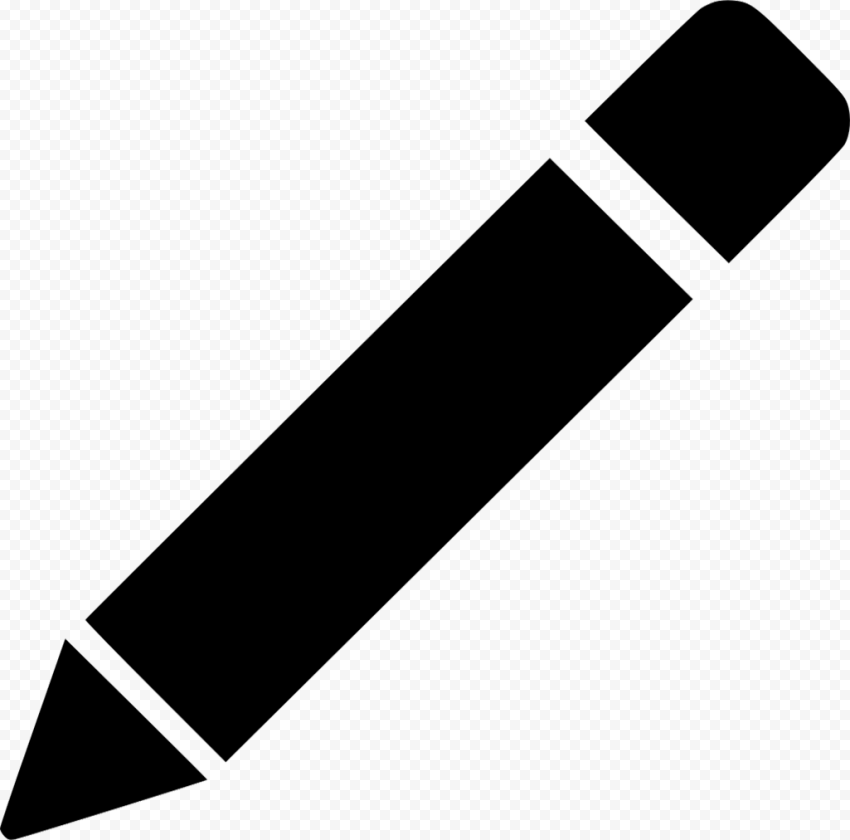 HD Black Angle Pencil Icon PNG | Citypng