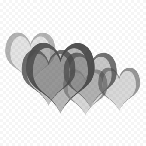 HD Black Bokeh Light Heart Effect PNG | Citypng