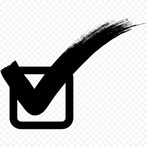 HD Black Checkbox Tick Icon Transparent PNG | Citypng