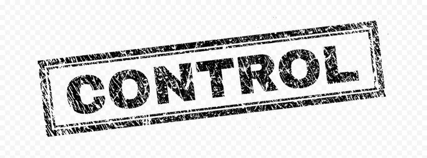 HD Red Control Word Stamp PNG | Citypng