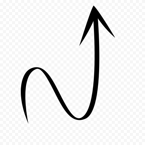 HD Black Hand Drawn Line Art Arrow PNG | Citypng