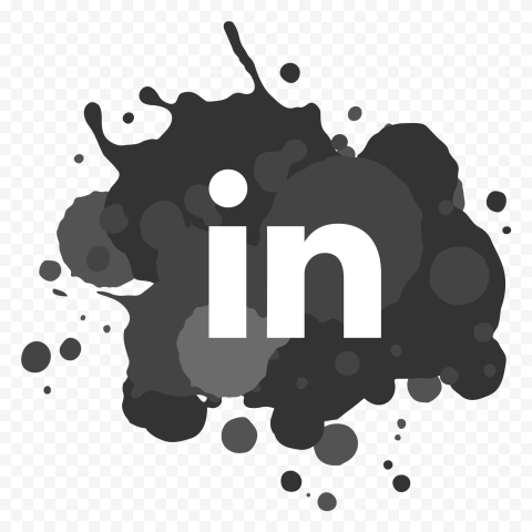 HD Black Round Outline Linkedin IN Icon Symbol PNG | Citypng