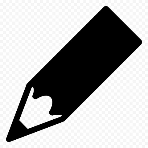 HD Black Short Pencil Icon PNG | Citypng