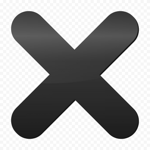 HD Black X Cross Mark Icon PNG | Citypng