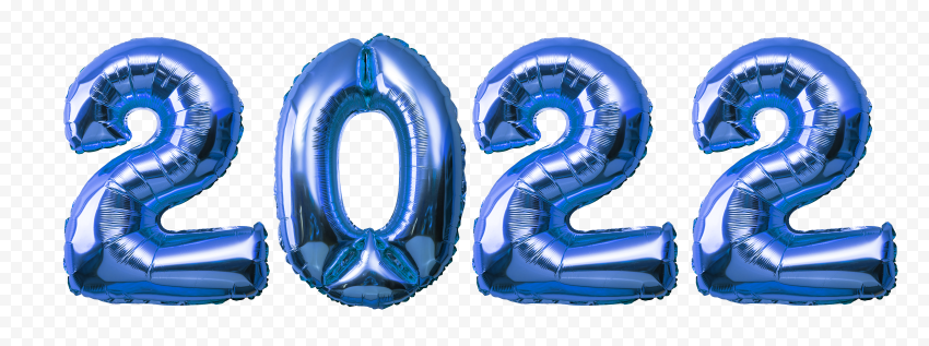 HD Blue 2022 Balloon PNG | Citypng