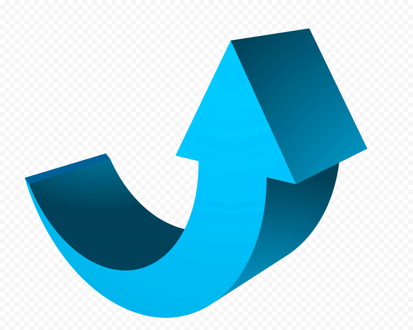 Blue Arrow Up Transparent Background