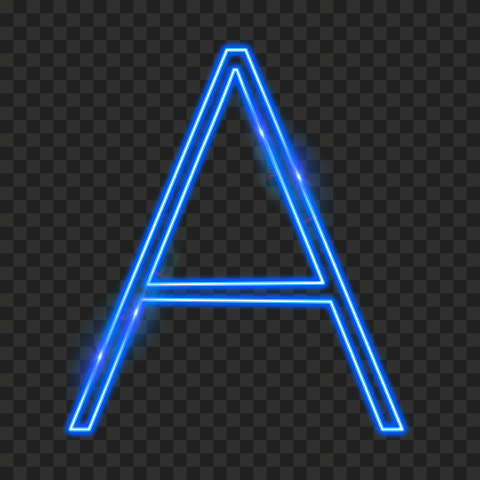 PNG Creative Red A Neon Letter Alphabet | Citypng