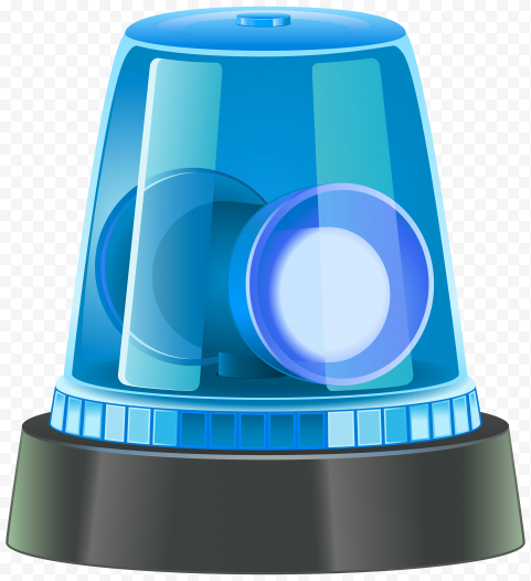 HD Blue Alarm Police Beacon Siren Illustration PNG | Citypng