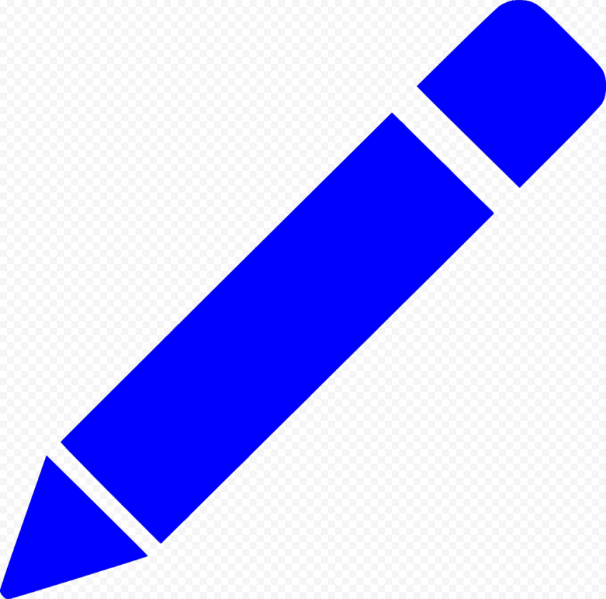 HD Blue Angle Pencil Icon PNG | Citypng