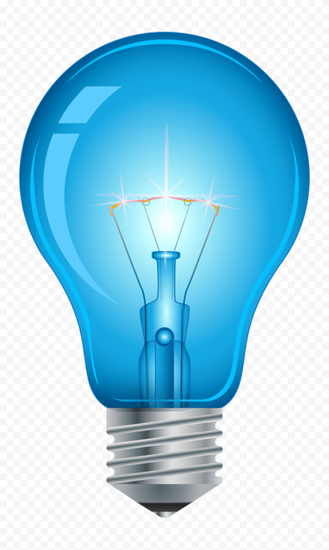 HD Blue Bulb Light PNG | Citypng