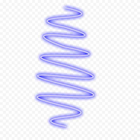 HD Blue Curve Neon Zig Zag Line PNG | Citypng