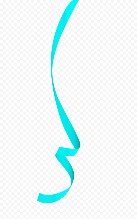 HD Blue Cyan Ribbon Serpentine Confetti PNG | Citypng