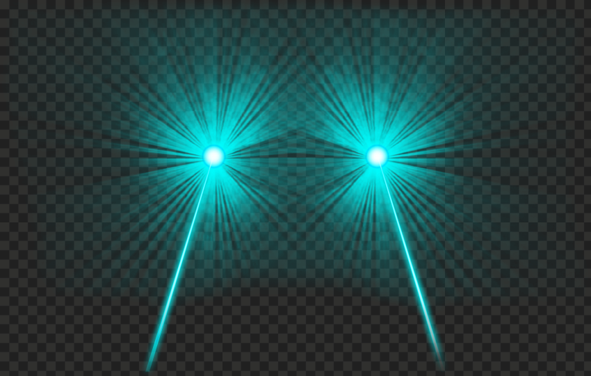 HD Blue Eyes Lazer Flare Effect Front View PNG | Citypng