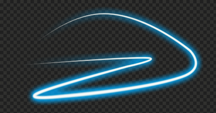 HD Blue Neon Glowing Line PNG | Citypng