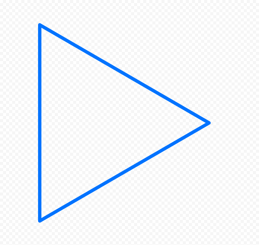 HD Blue Outline Right Triangle PNG | Citypng