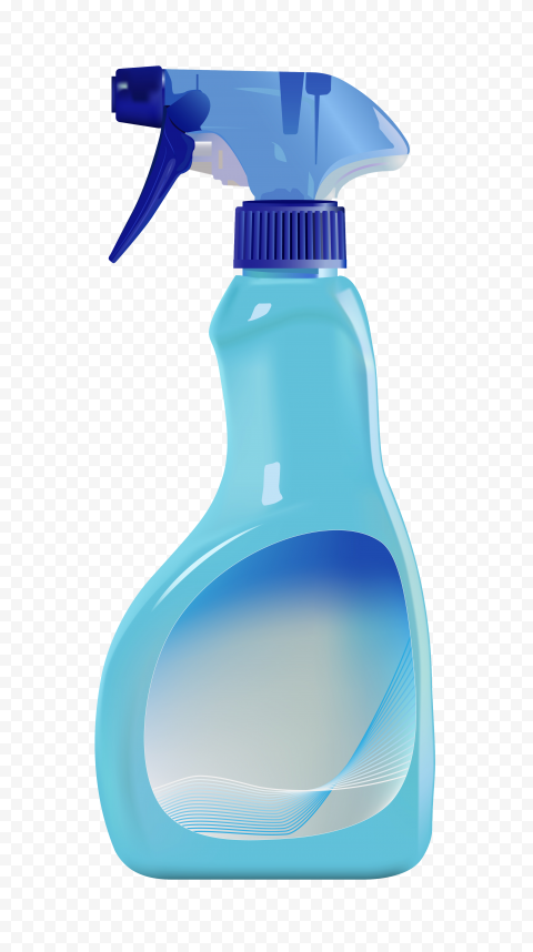HD Blue Plastic Cleaning Spray Bottle Illustration PNG | Citypng