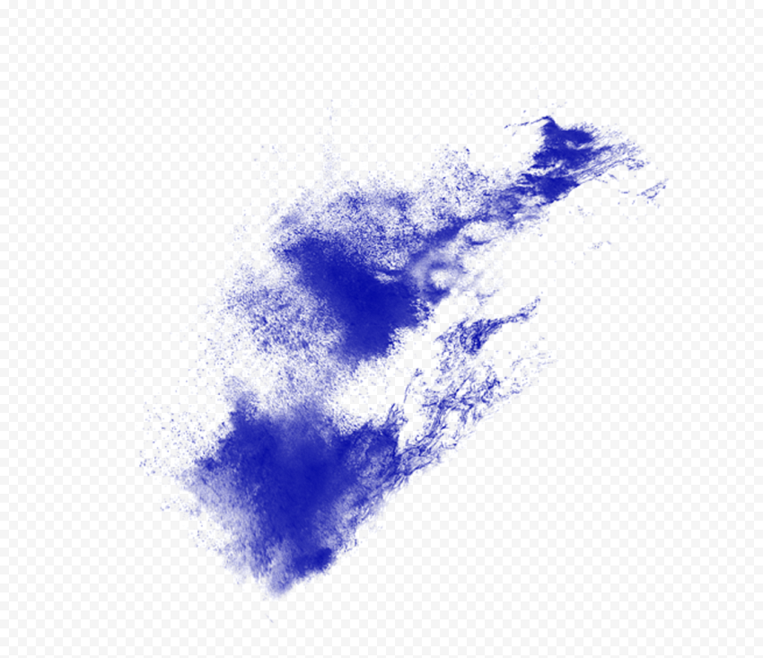 HD Blue Powder Dust Transparent Background | Citypng