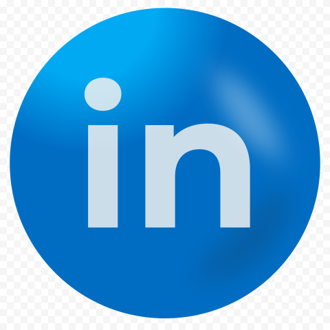 HD Blue Linkedin IN Cloud Logo Icon Symbol PNG | Citypng