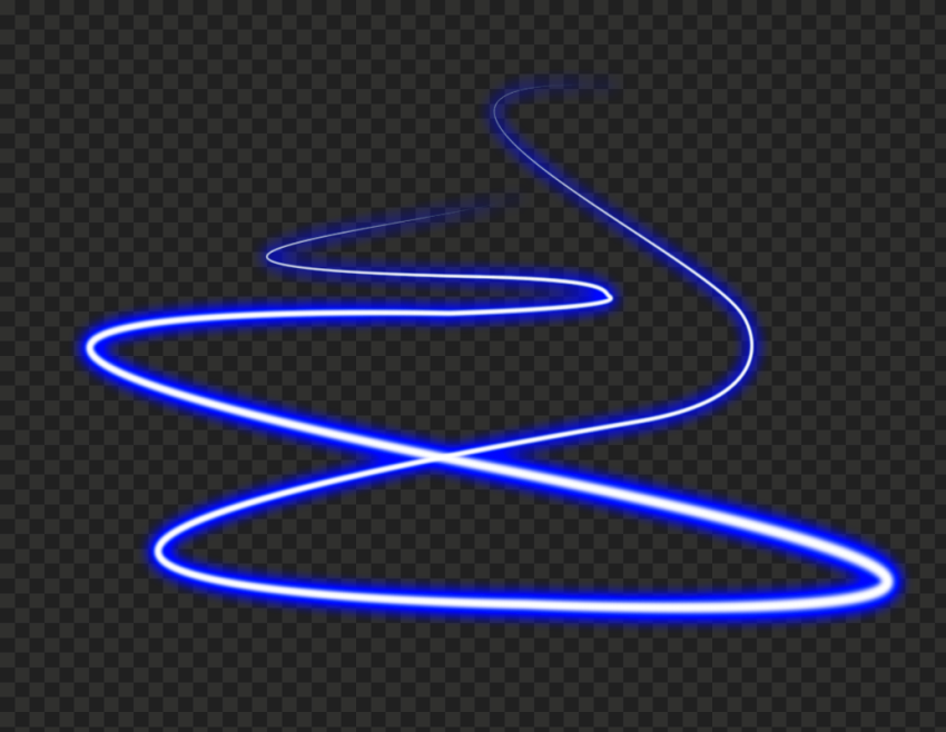 HD Blue Spiral Swirl Curve Neon Light Line Transparent PNG | Citypng