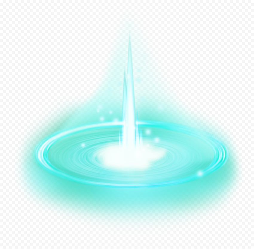 HD Blue Turquoise Glow Abstract Ring Effect PNG | Citypng