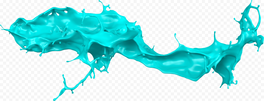 HD Blue Turquoise Liquid Paint Splash PNG | Citypng