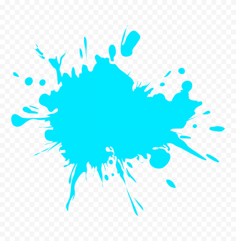 HD Blue Turquoise Paint Splash PNG | Citypng