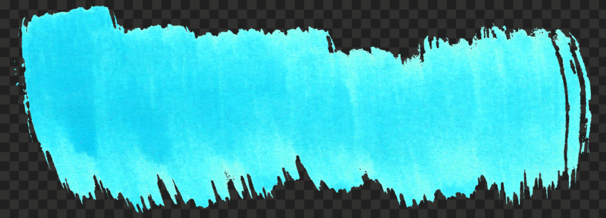 HD Blue Turquoise Watercolor Brush Banner PNG | Citypng
