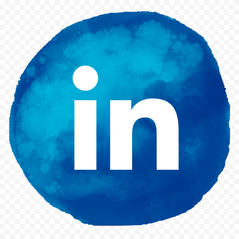 HD Square Watercolor Linkedin Logo Icon PNG | Citypng