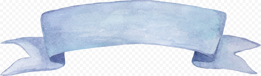 HD Blue Watercolor Ribbon Banner PNG | Citypng