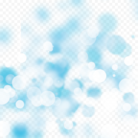 HD Bokeh Light Blue & White Effect PNG | Citypng