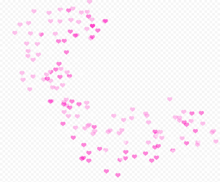 HD Bokeh Pink Heart Effect Background Pattern PNG | Citypng