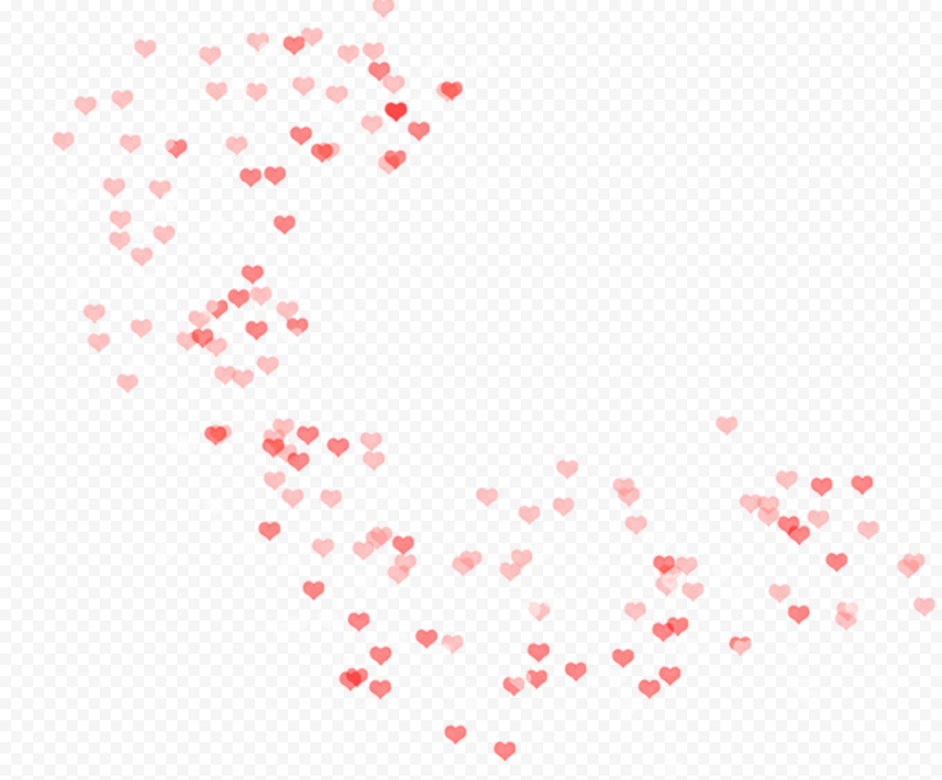 HD Bokeh Red Heart Effect Background Pattern PNG | Citypng