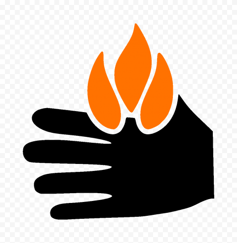 Burning Fire Hand Icon | Citypng