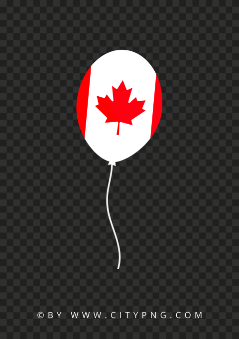 HD Canada Flag Balloon Transparent Background | Citypng