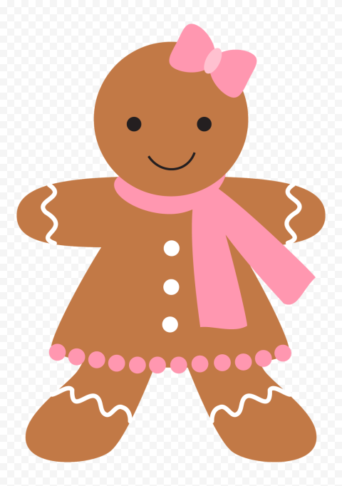 HD Cartoon Clipart Gingerbread Girl PNG | Citypng