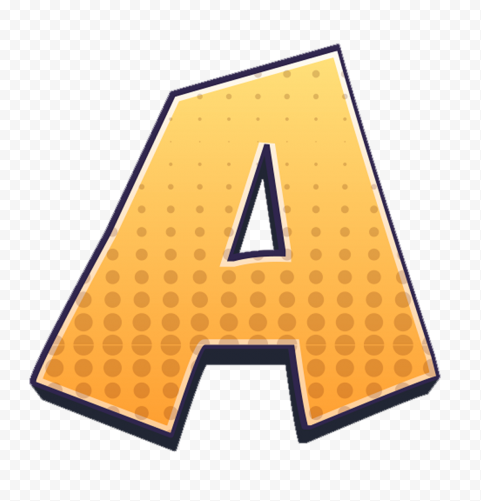 HD Cartoon Comic A Letter Alphabet PNG | Citypng