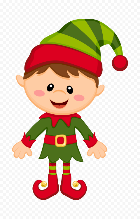 HD Cartoon Elf Christmas Character PNG | Citypng