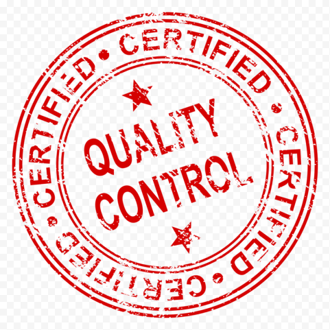 HD Certified Quality Control Round Stamp PNG | Citypng