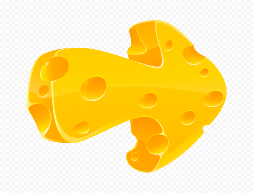 HD Cheese Cartoon Arrow Pointing Right PNG | Citypng