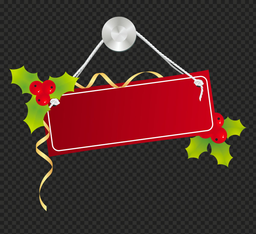 Christmas Blank Hanging Banner Sign HD PNG | Citypng