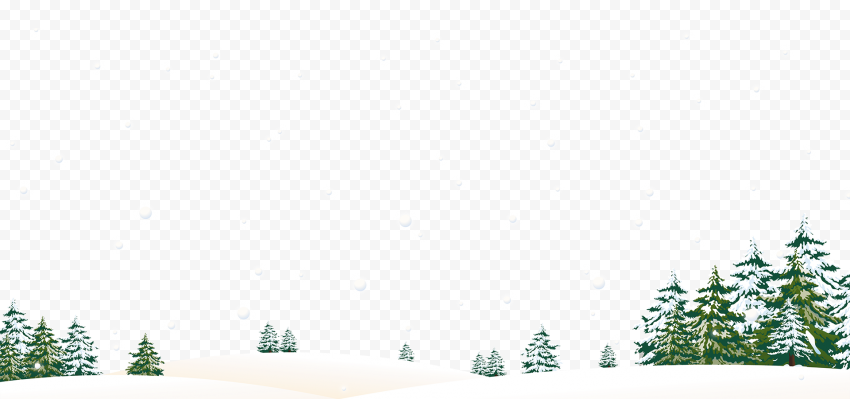 HD Christmas Snow Winter Illustration Scene PNG | Citypng