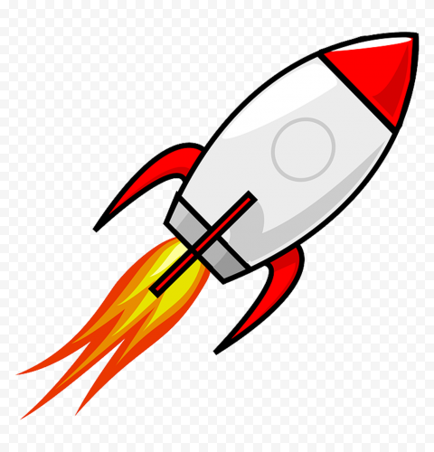 HD Clipart Flying Rocket Transparent Background | Citypng