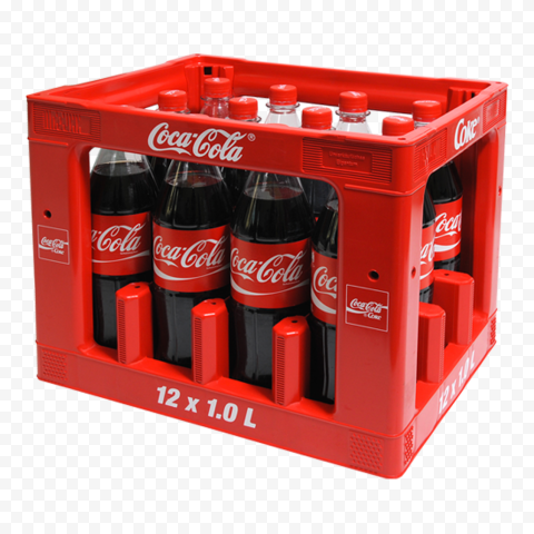 HD Coca Cola Soda Bottles Box PNG | Citypng