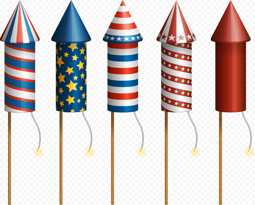HD Collection Of Firecrackers Fireworks Rockets PNG | Citypng