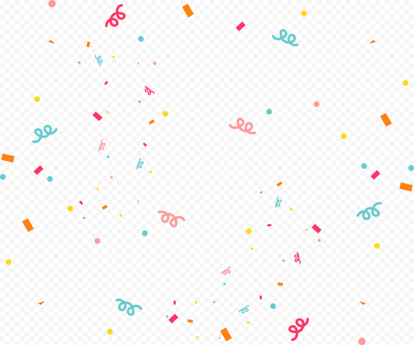 HD Confetti Party Paper Illustration PNG | Citypng