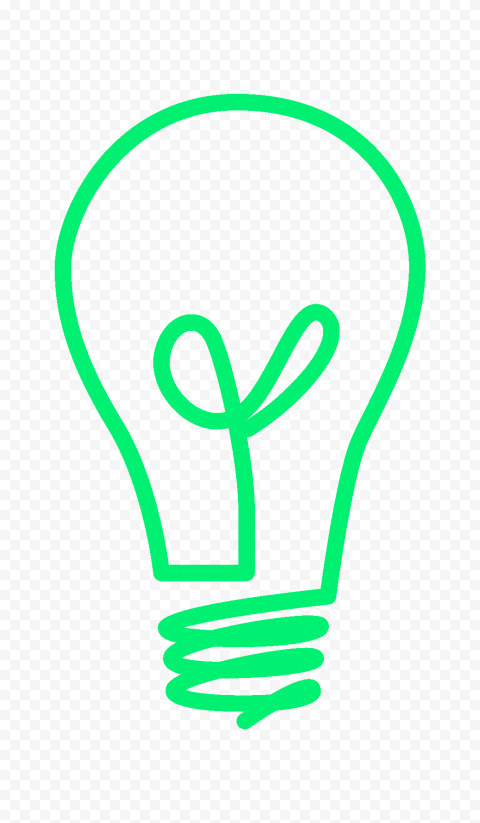 HD Creative Green Light Bulb Idea Icon Clipart PNG | Citypng