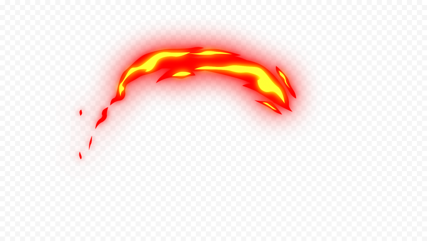 HD Curved Fire Line Illustration Cartoon PNG | Citypng