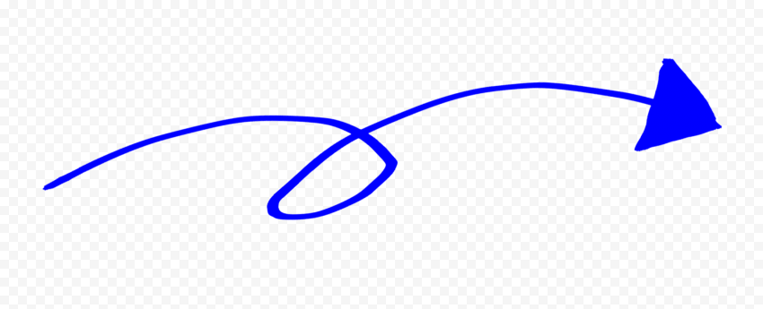 HD Dark Blue Line Art Drawn Arrow Pointing Right PNG | Citypng