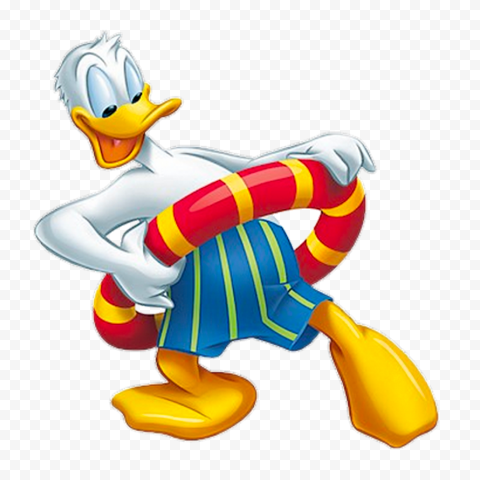 HD Donald Duck Swim Ring Summer Beach PNG | Citypng