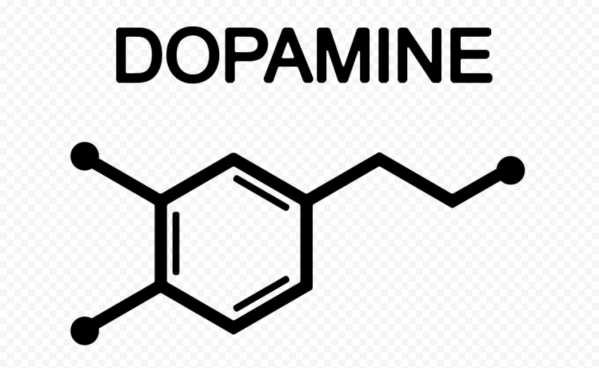 HD Dopamine Molecule Black Icon Sign Symbol PNG | Citypng